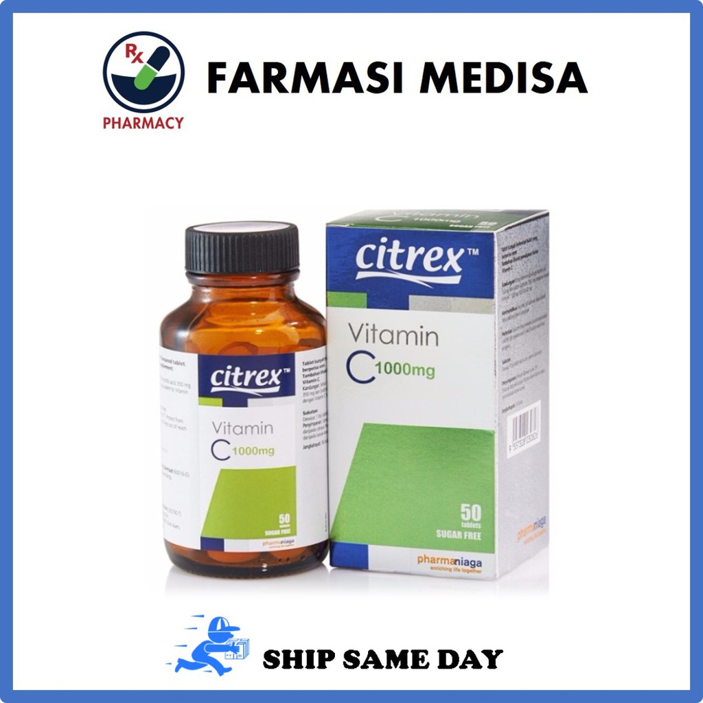 Citrex Vitamin C 1000mg 50s Orange Flavour Chewable Tablets | Farmasi ...