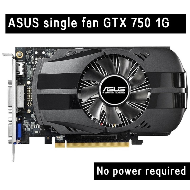【Used】ASUS GTX 750 TI 2G 1G GT730K 1G 2G ASUS GT730-2G GT720 FML 1GD5 ...