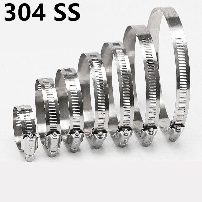 1 Piece High Quality 304 Stainless Steel Adjustable Hose Tube Clamp ...
