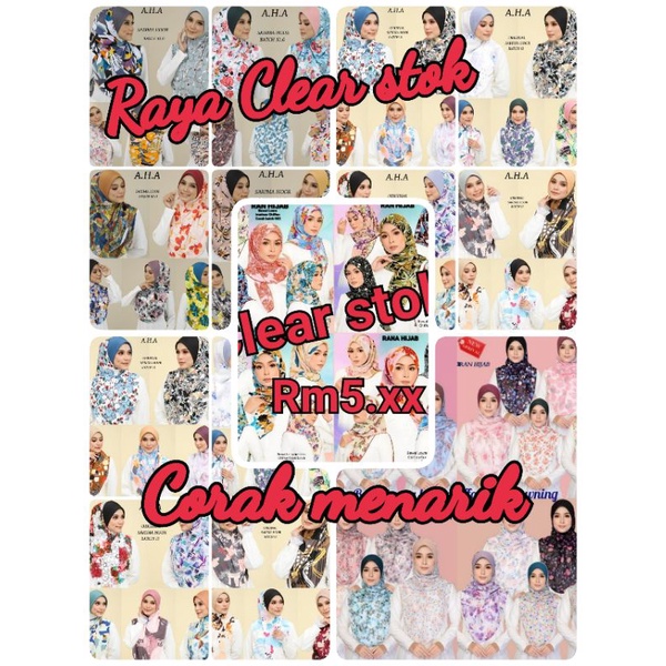 💥RAYA SALE 💥 TUDUNG CORAK SARUNG TUDUNG BAWAL KAIN IRONLESS | Shopee ...