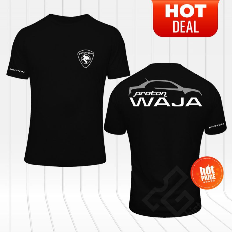 T Shirt Cotton Proton Waja Logo Short Sleeve Ready Stock | Shopee Malaysia