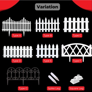 SUPERSAVE Garden Fence Decoration Outdoor Pagar Hiasan Taman PVC ...