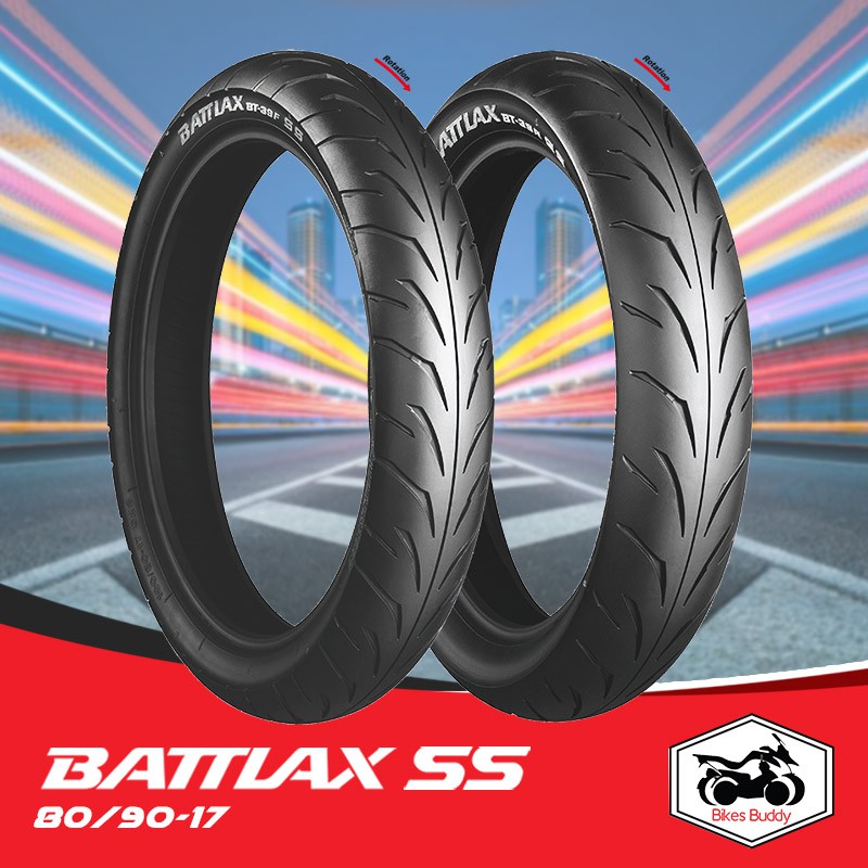 Bridgestone Battlax 80/90-17 BT39SS-F TL | Shopee Malaysia