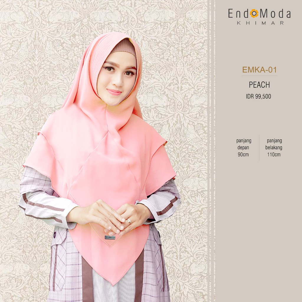 Hb [READY] - EMKA 01 PEACH, YELLOW | Newest ENDOMODA INSTANT HIJAB (READY TO SEND) | Shopee Malaysia