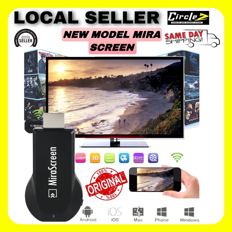 (FAST SHIPPING ) MiraScreen Smartphone TV Screen Mirroring like ...