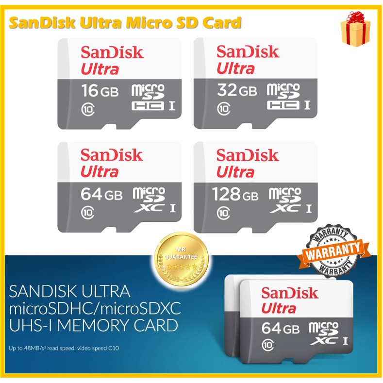 SanDisk Ultra SD card 🎁 | Shopee Malaysia