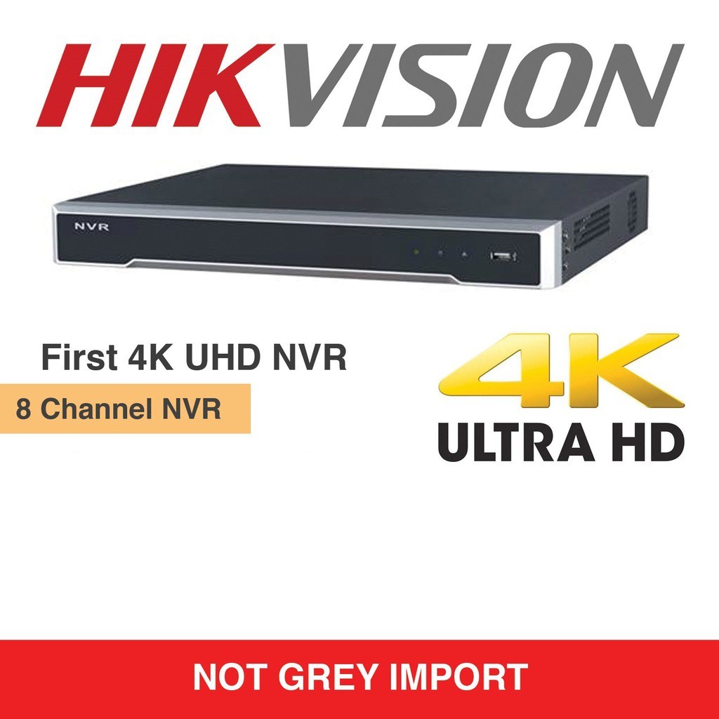 HIKVISION 4K UHD 8ch NVR DS-7608NI-K2/8P 8 POE PORTS CCTV | Shopee Malaysia