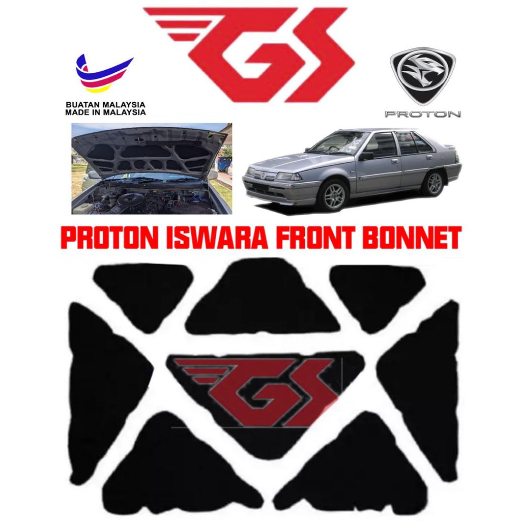 Proton Iswara REAR(MADE IN MALAYSIA) Carfit FRONT BONNET Deadening ...