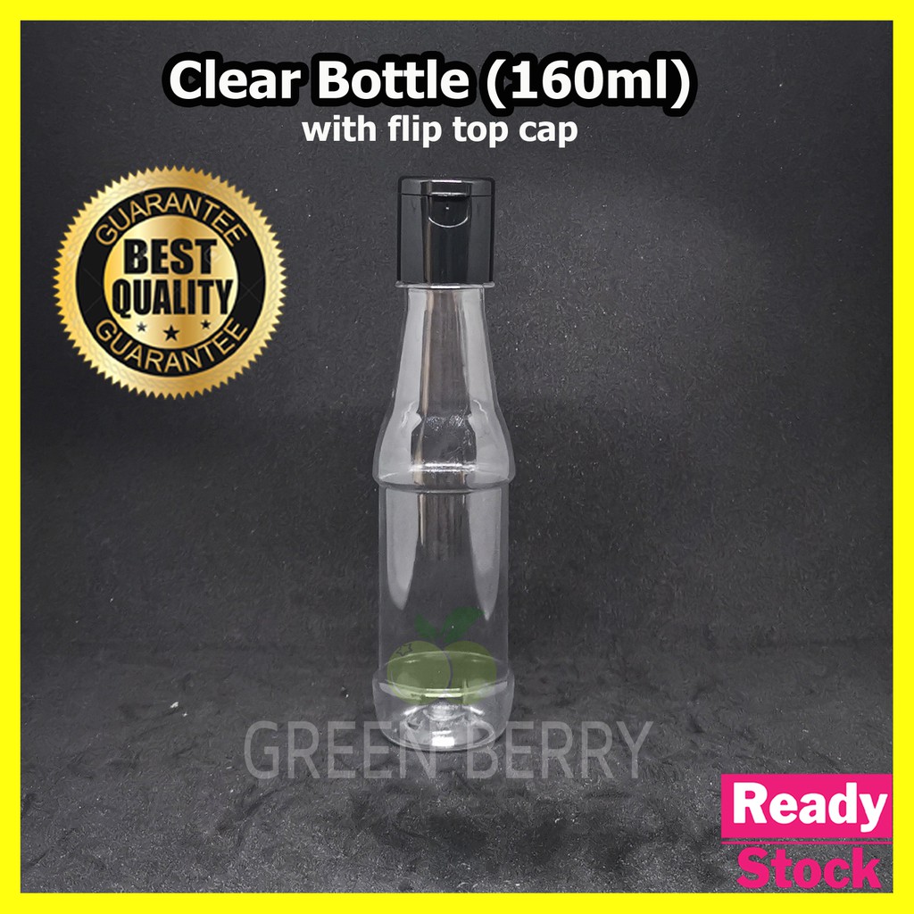 Sauce Bottle with flip top cap / Botol Sos / Honey Bottle / Botol Madu ...