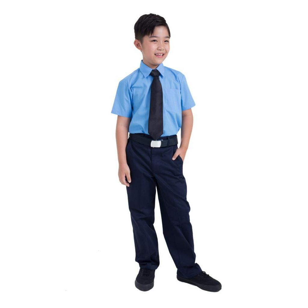 Outpost Primary School Uniform Prefect Blue Shirt Short Sleeve ...