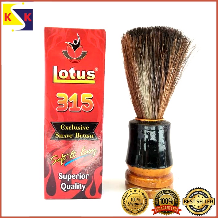 Lotus 315 Classic Smooth and Soft Synthetic Nylon Shaving Brush Big ...