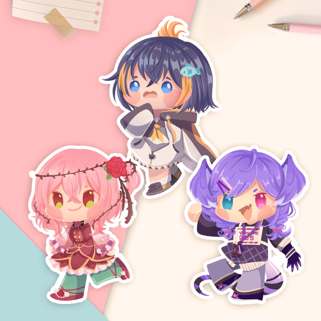 Obsydia (Nijisanji EN) - Chibi Sticker Set | Shopee Malaysia