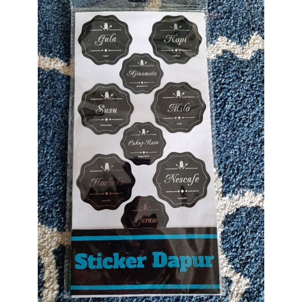 pelekat label barang dapur (sticker) | Shopee Malaysia