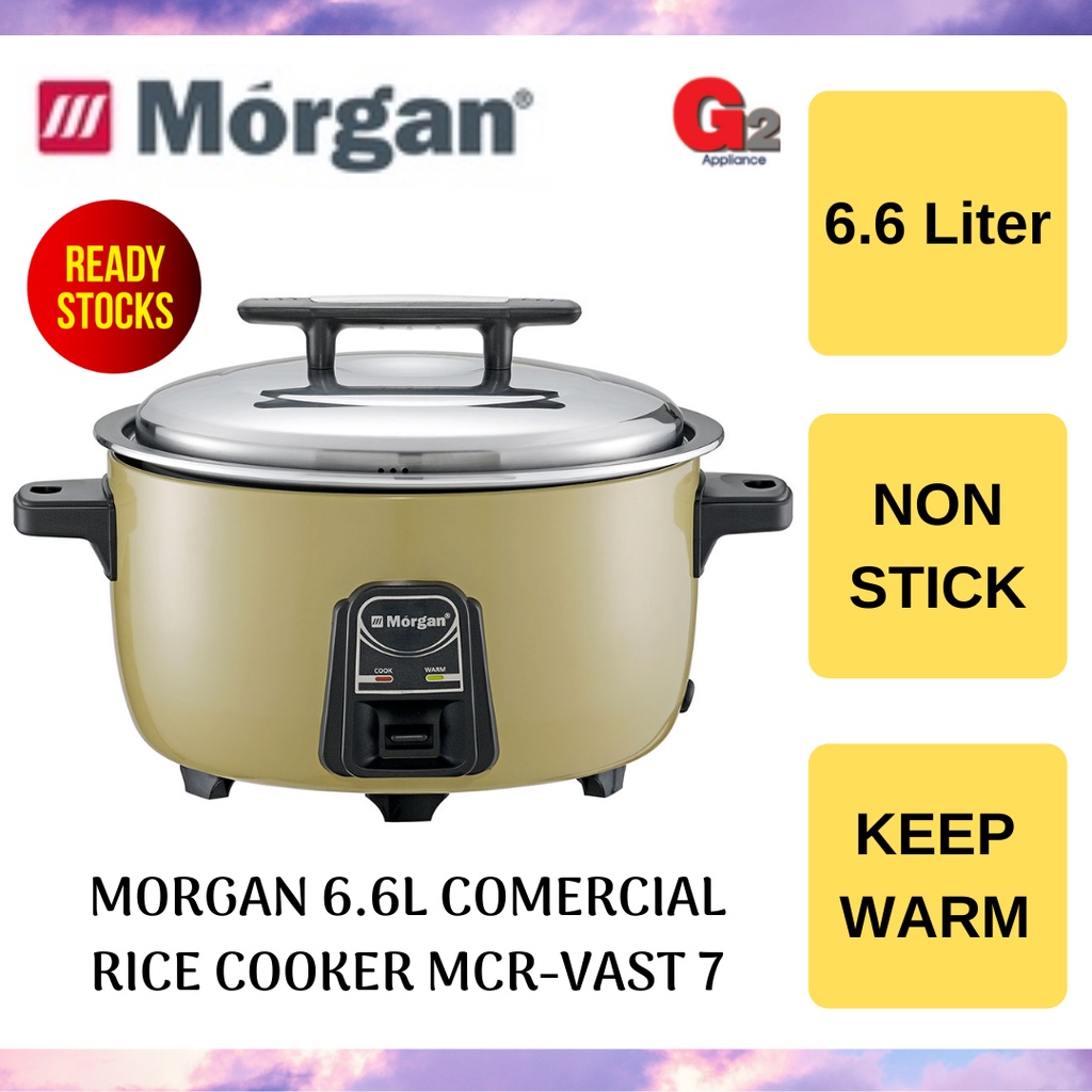 MORGAN RICE COOKER MCR-VAST10 (10L) / MCR-VAST 7 (7L) Keep Warm ...