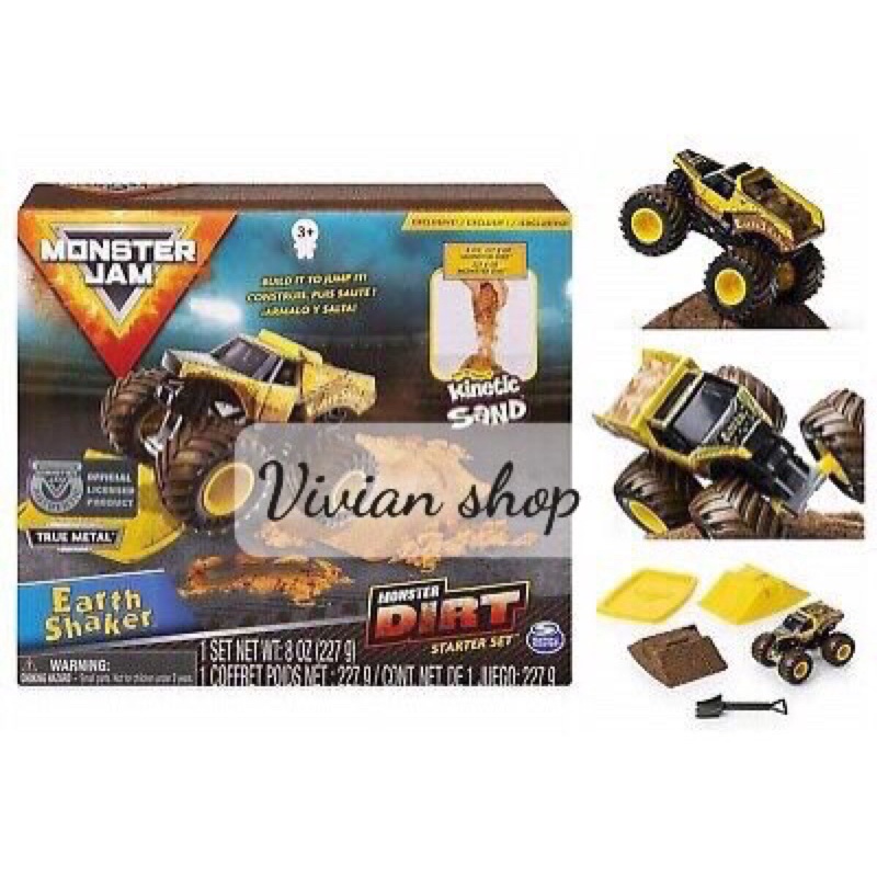 Monster jam Earth quake car model overcoming Jam dirty sand | Shopee ...