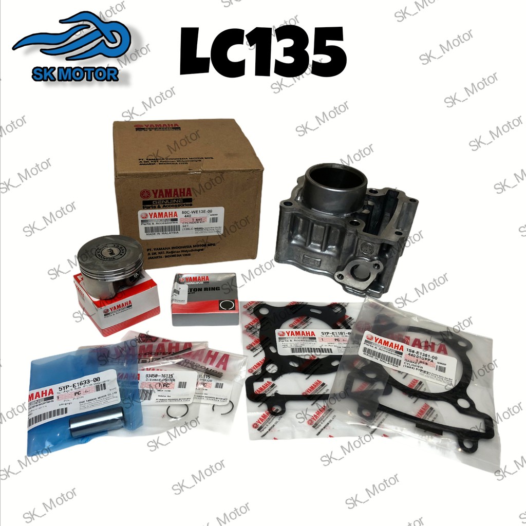 Yamaha LC135 LC 135 FI V8 Original Cylinder Block Full Set Piston Pin ...