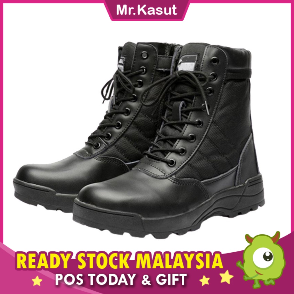 Mr.Kasut Unisex Boots Safety Boots Shoes Kasut Safety (No Box) COMBAT ...