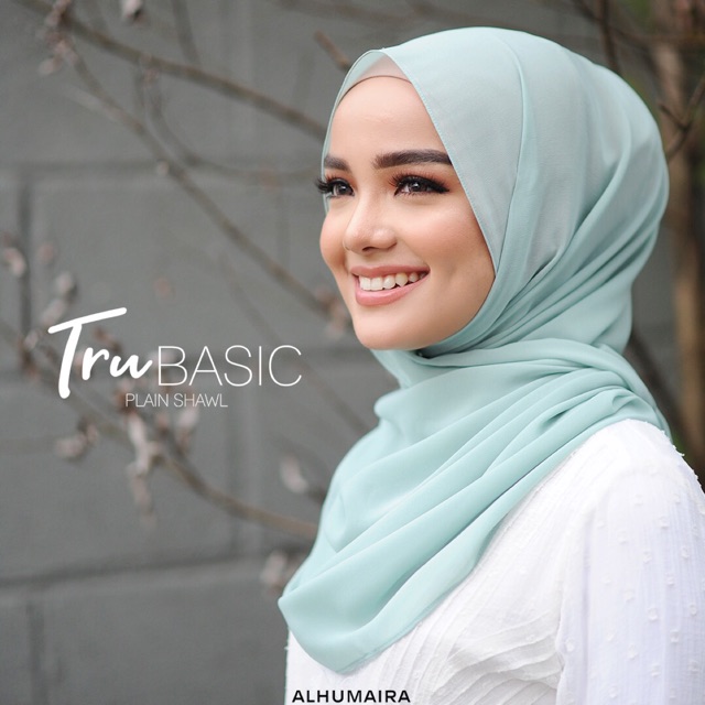 TruBasic Plain Shawl ALHUMAIRA 💯 | Shopee Malaysia