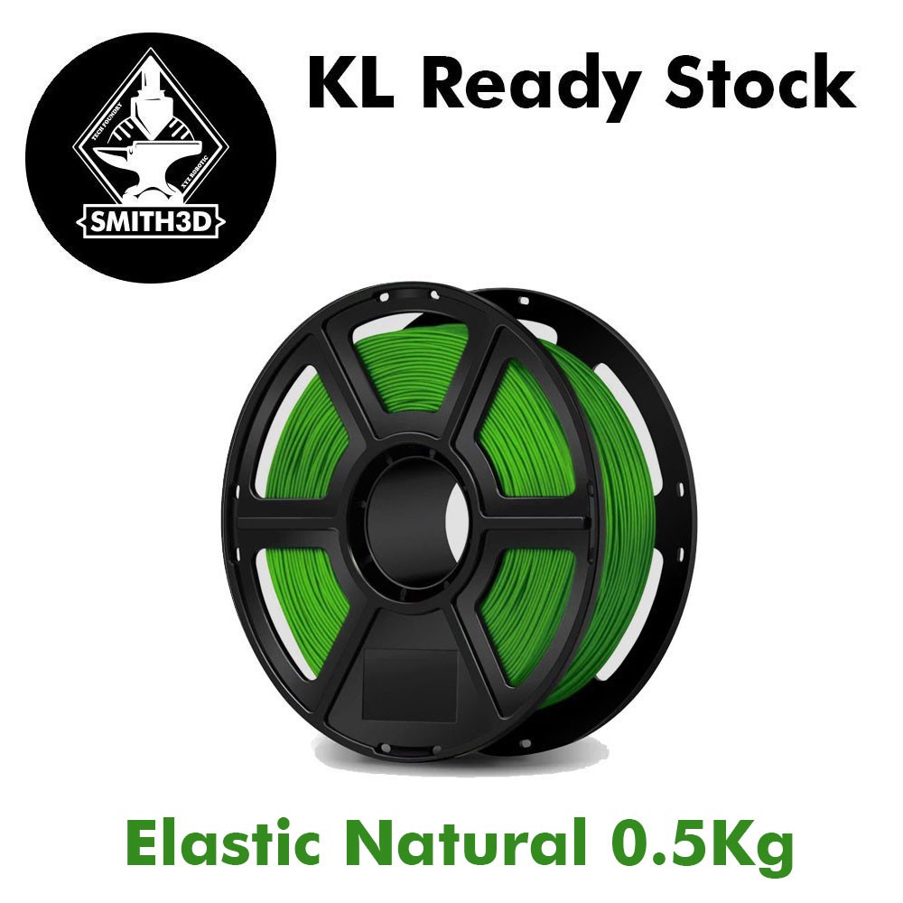 Smith3D TPU 95A Elastic Filament 0.5KG 1.75mm - Black, Transparent, Red ...