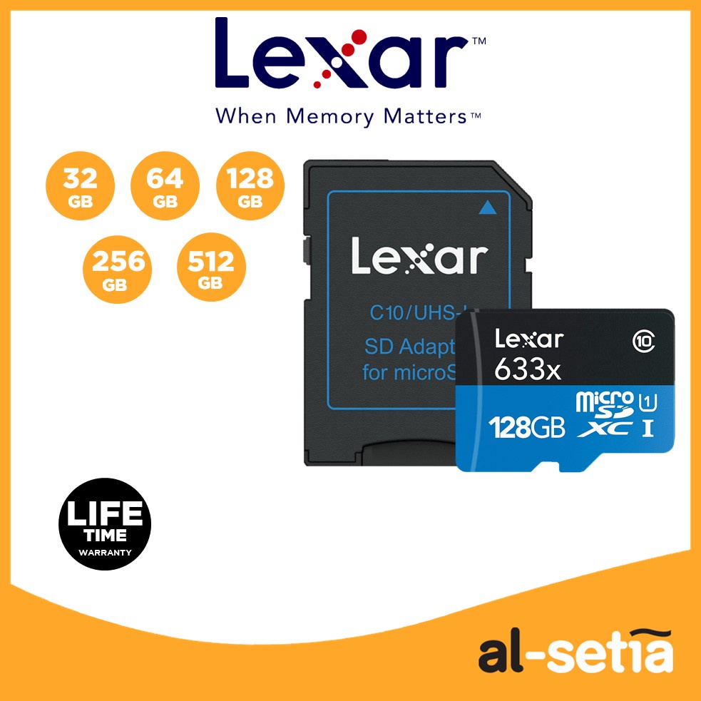 Lexar 128GB / 64GB / 32GB MicroSD High-Performance microSDHC ...