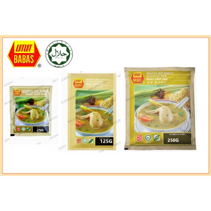 [READY STOCK] BABA'S SOUP MIX - REMPAH SUP - 混合汤料 25G / 125G / 250G ...