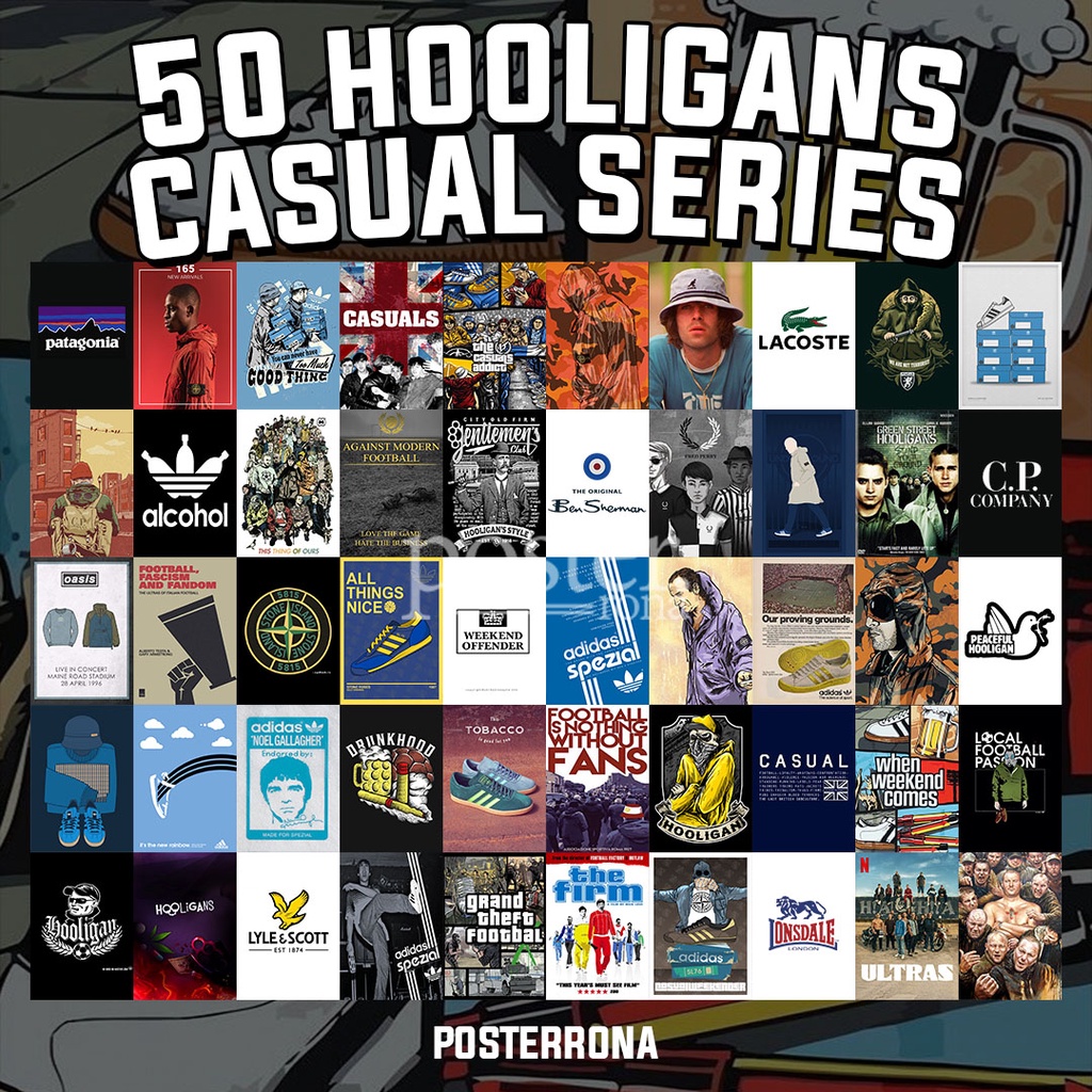 [50 Pcs] HOOLIGAN ULTRAS CASUAL BALL POSTER | Shopee Malaysia