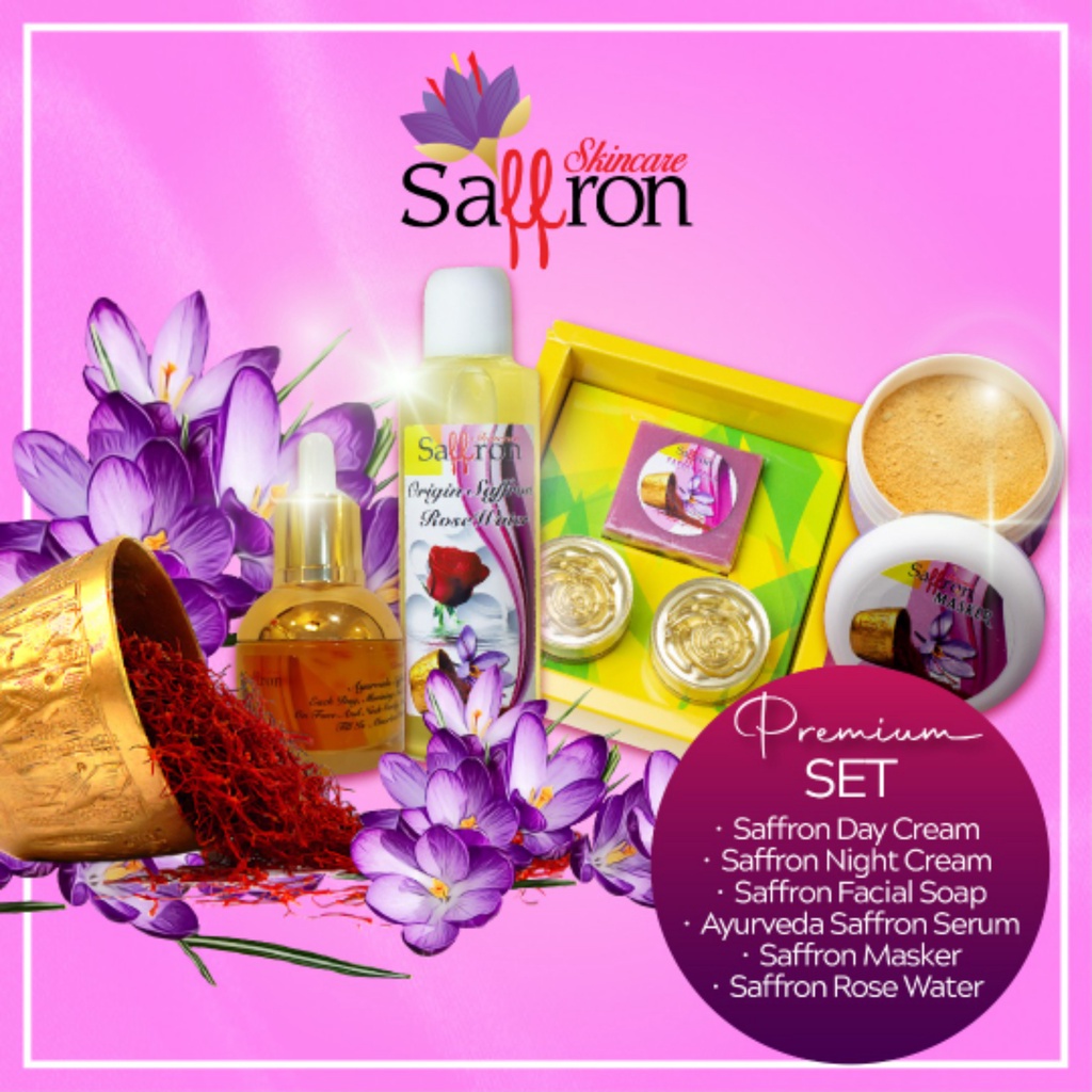 SAFFRON SKINCARE ORIGINAL PREMIUM SET - ORGANIC WITH AYURVEDIC AND ...