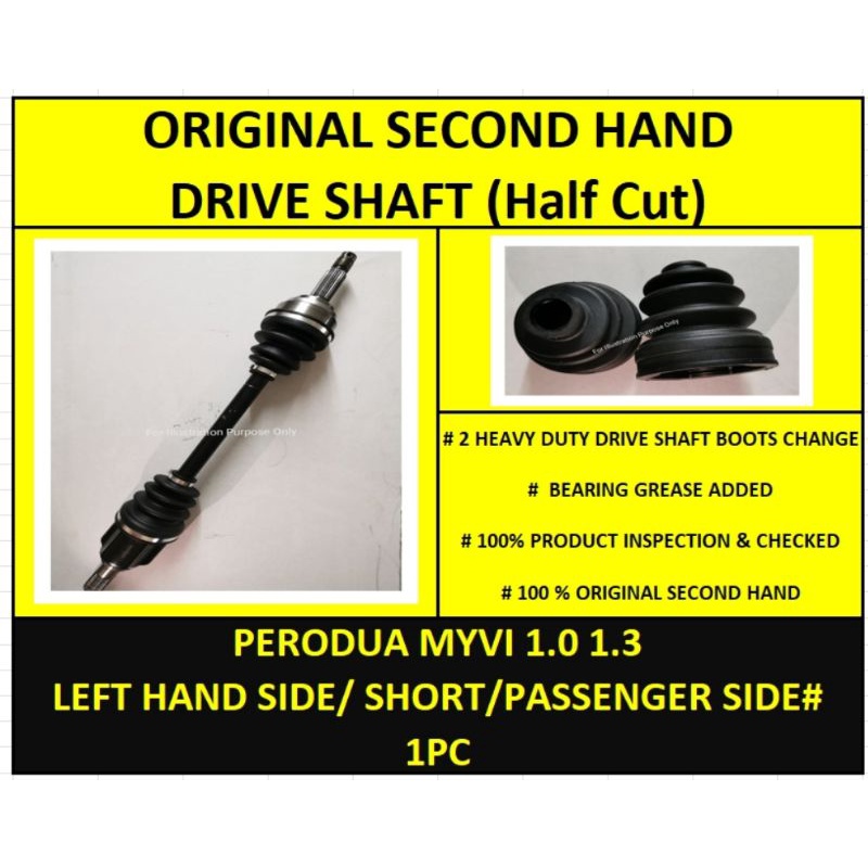 Original Secondhand -Perodua Myvi (First model) 1.0 1.3 Drive shaft ...