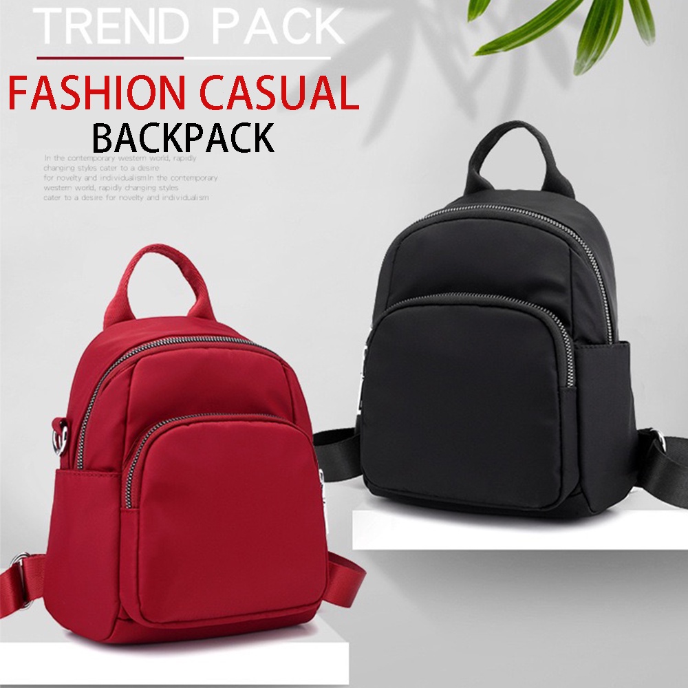 WOMEN WATERPROOF NYLON MINI BACKPACK BEG BELAKANG MINI WANITA BACKPACKS ...