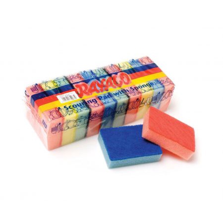 Rayaco A10 10pcs Scouring Pad With Sponge | Shopee Malaysia