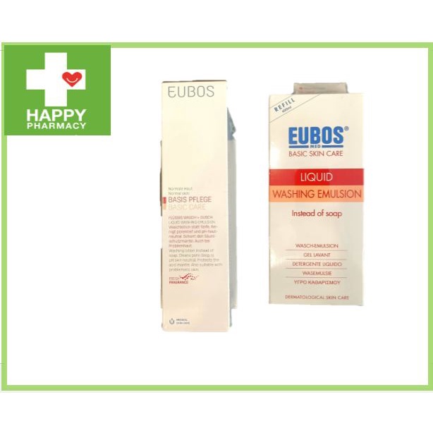 Eubos Liquid Washing Emulsion 400ml+Refill 400ml (RED, NEW PACKAGING ...