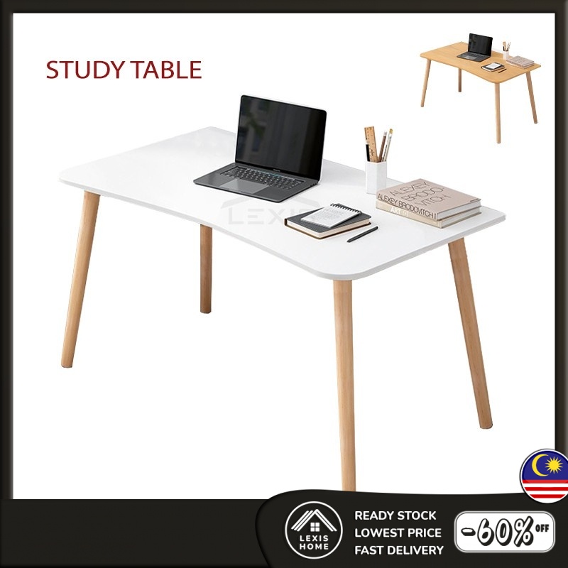 LEXIS (L60/70/80/100/120)cm Home Study Table Nordic Modern MDF Board ...