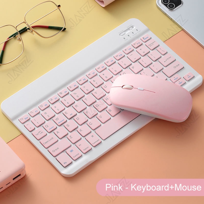 【my Stock 】10 Inch Wireless Bluetooth Keyboard Wireless Mouse Set Universal Wireless Keyboard