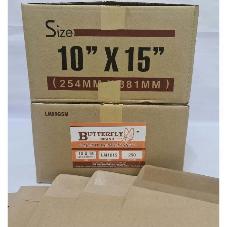 Envelope Brown 95gsm 10"x15" (254mmX381mm) (250's) | Shopee Malaysia