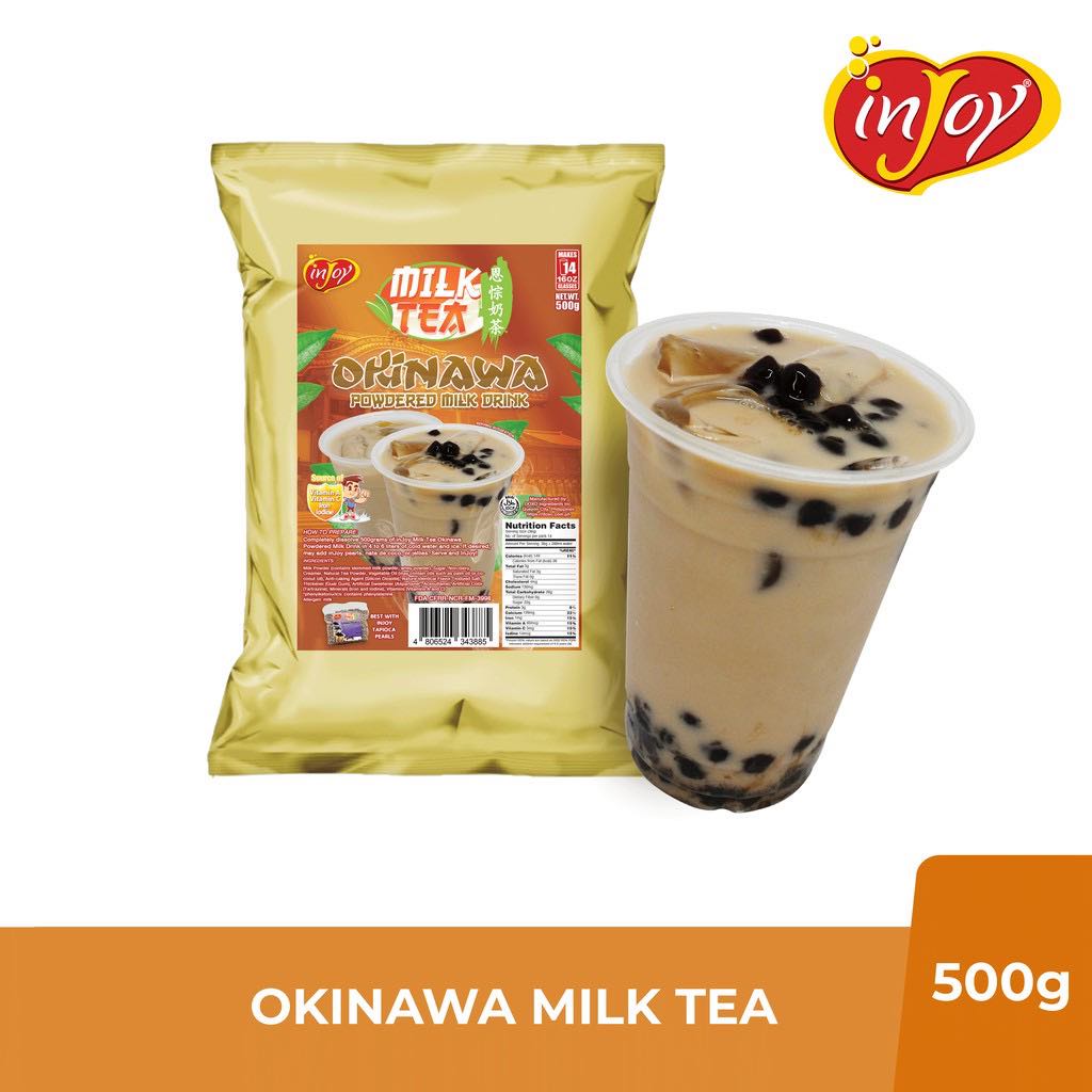 inJoy Okinawa Milk Tea 500g | Instant Powdered Milk Tea Drink | Shopee ...