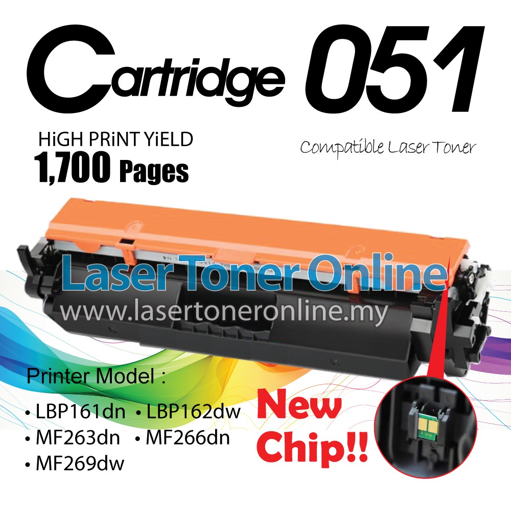 Compatible Canon Cartridge 051 LBP161dn LBP162dw MF263dn MF266dn ...