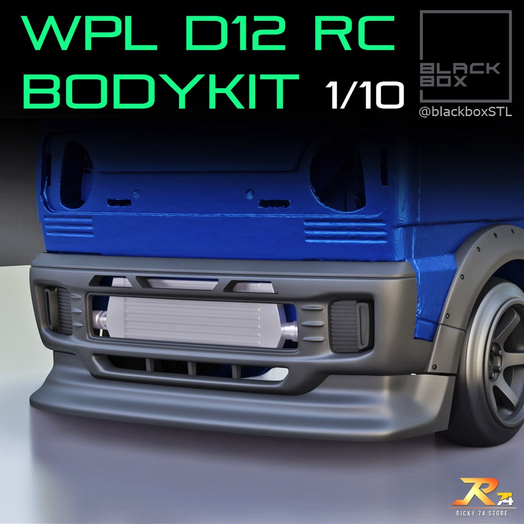 WPL D12 Body Kit B004 by Blackbox Design - RC Drift 3D Print WPL D12 ...