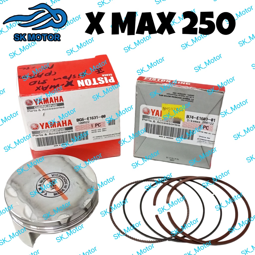 Yamaha X MAX 250 XMAX Original Piston Ring Set BG6-E1631-00 B74-E1603 ...