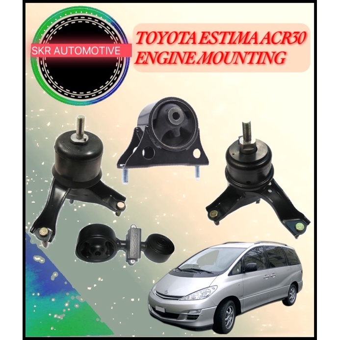 TOYOTA ESTIMA(ACR30) ENGINE MOUNTING FULL SET (4 PCS) | Shopee Malaysia