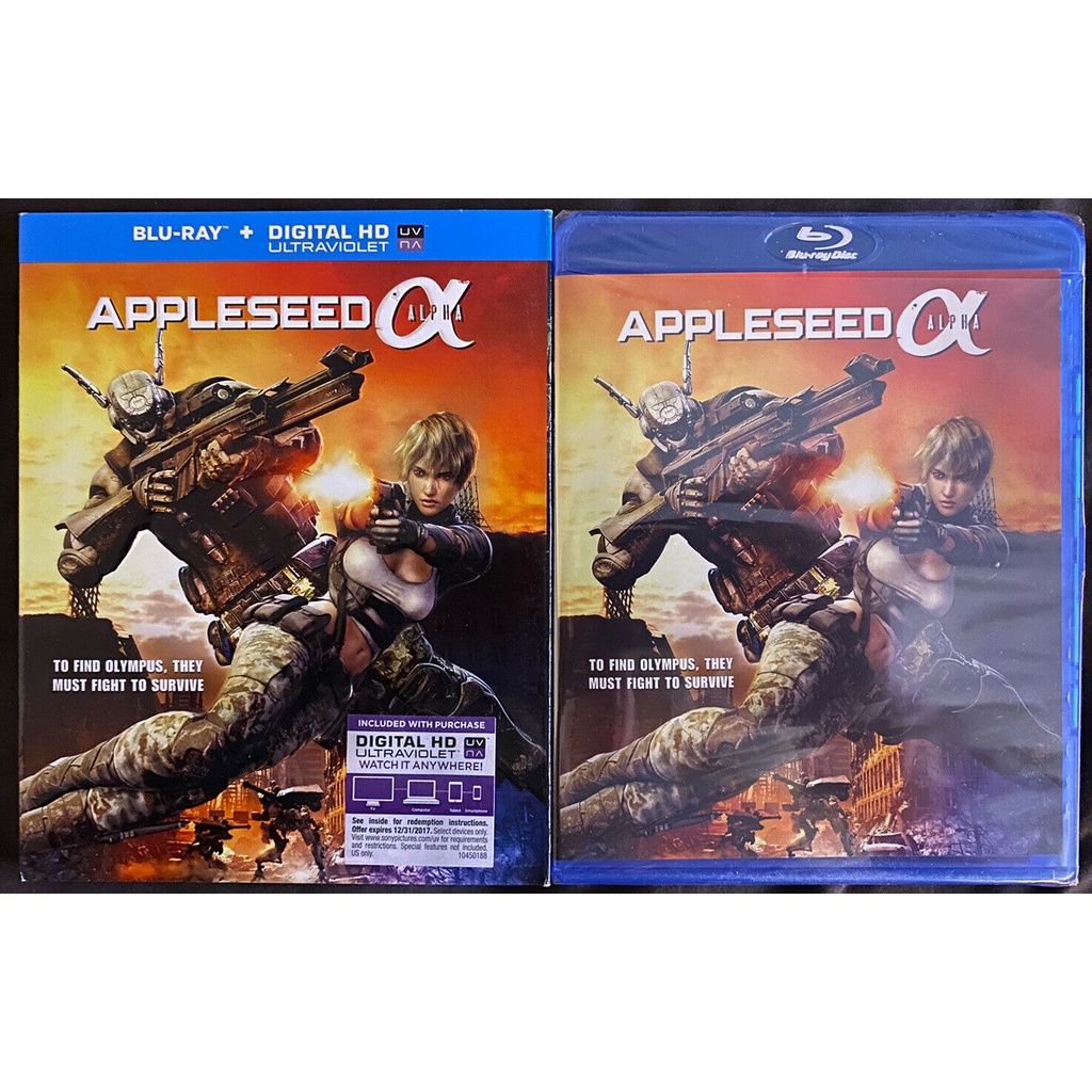 IN STOCK APPLESEED ALPHA BLU RAY WITH RARE OOP SLIPCOVER SLEEVE US ...