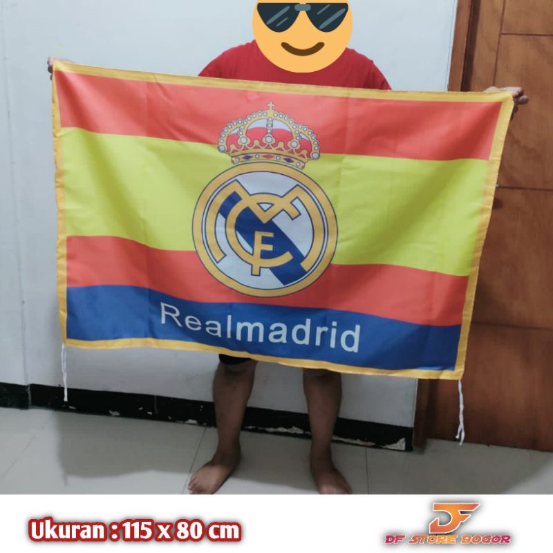 Real MADRID FLAG NEW Big MADRID FLAG | Shopee Malaysia