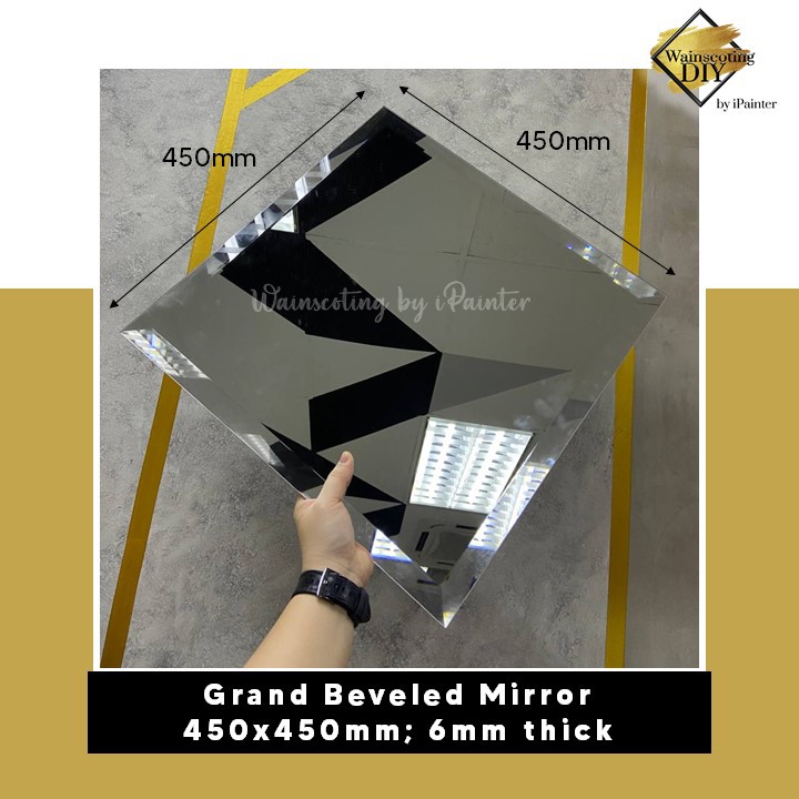 DIY Cermin Dinding (KEPING) Bevel Edge / Diamond Mirror / Grand Mirror ...