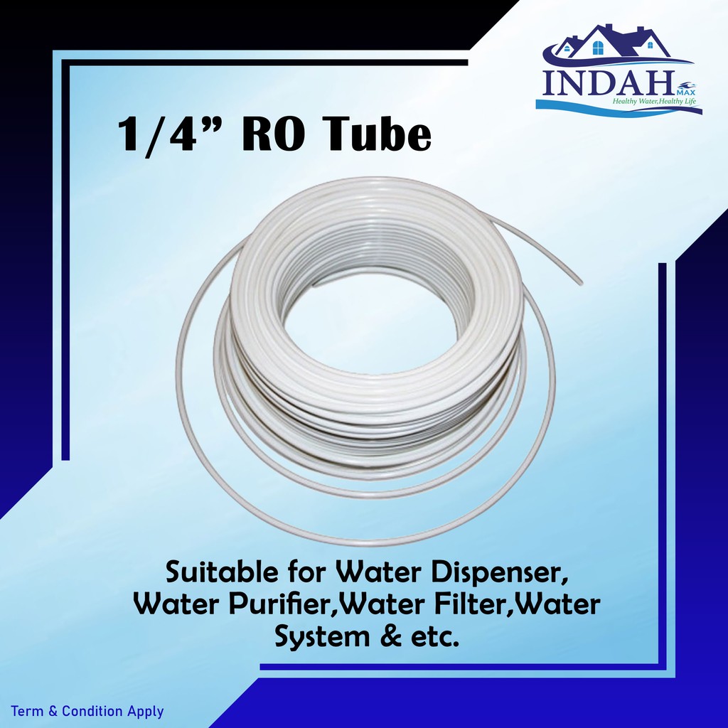 🇲🇾 Ready Stock 💕Water Filter 1/4" RO Tube / White Tube / Hose for Water ...