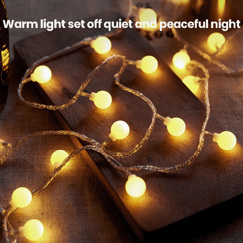 JDEX Outdoor Fairy Light Camping LED Ball String Light Indoor Outdoor ...