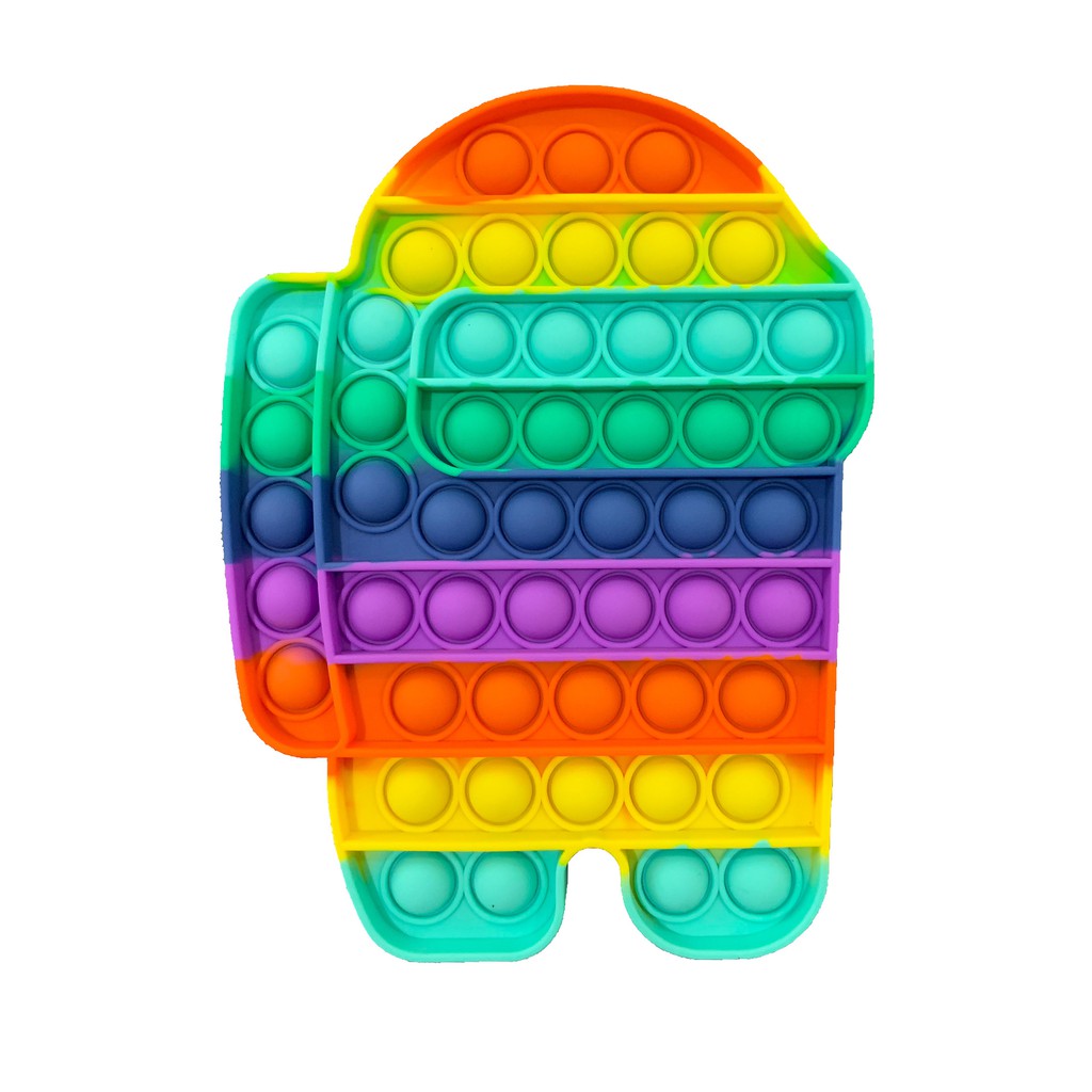 Rainbow Big Size Pop It Push Bubble Fidget Toy Giant Fidget Toy For ...