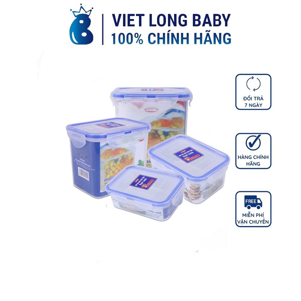 Combo of 4 FOUR LOCK Food Storage Containers (300ML, 450ML, 850ML, 1220ML) Song Long | Shopee ...