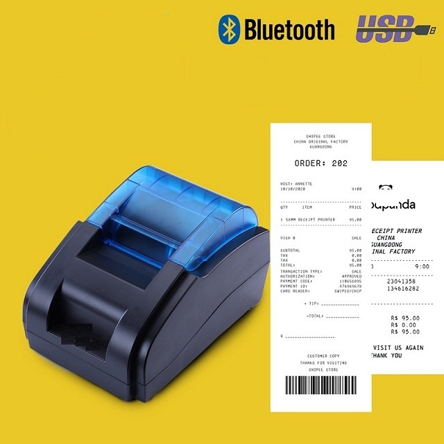 58mm bluetooth receipt printer mesin resit mini receipt printer usb ...