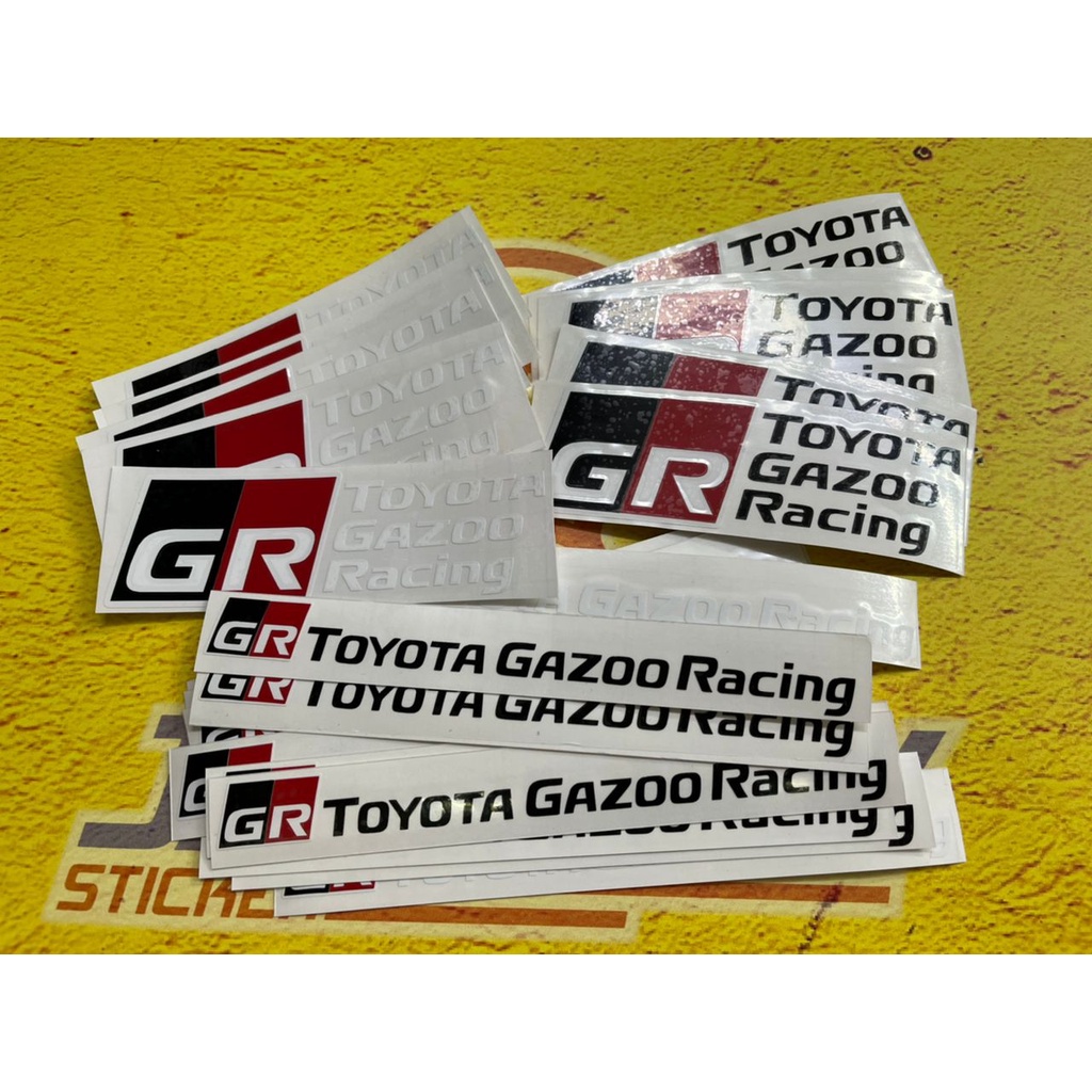 Sticker Toyota Gazoo Racing GR Sport【HIGH QUALITY】 | Shopee Malaysia