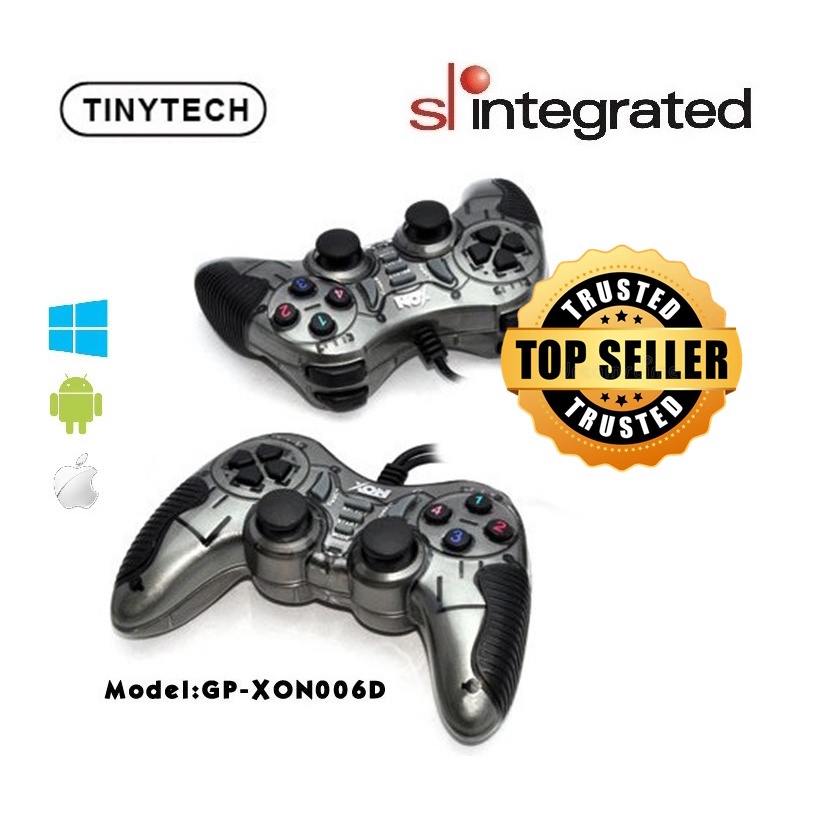 Tinytech GP-XON006D USB Double Shock PC GamePad Controller (Double Controller) | Shopee Malaysia