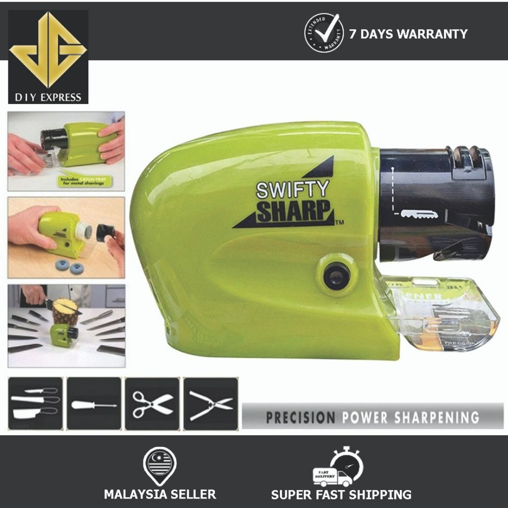 Swifty Sharp Cordless Motorized Precision Power Knife Sharpener ...